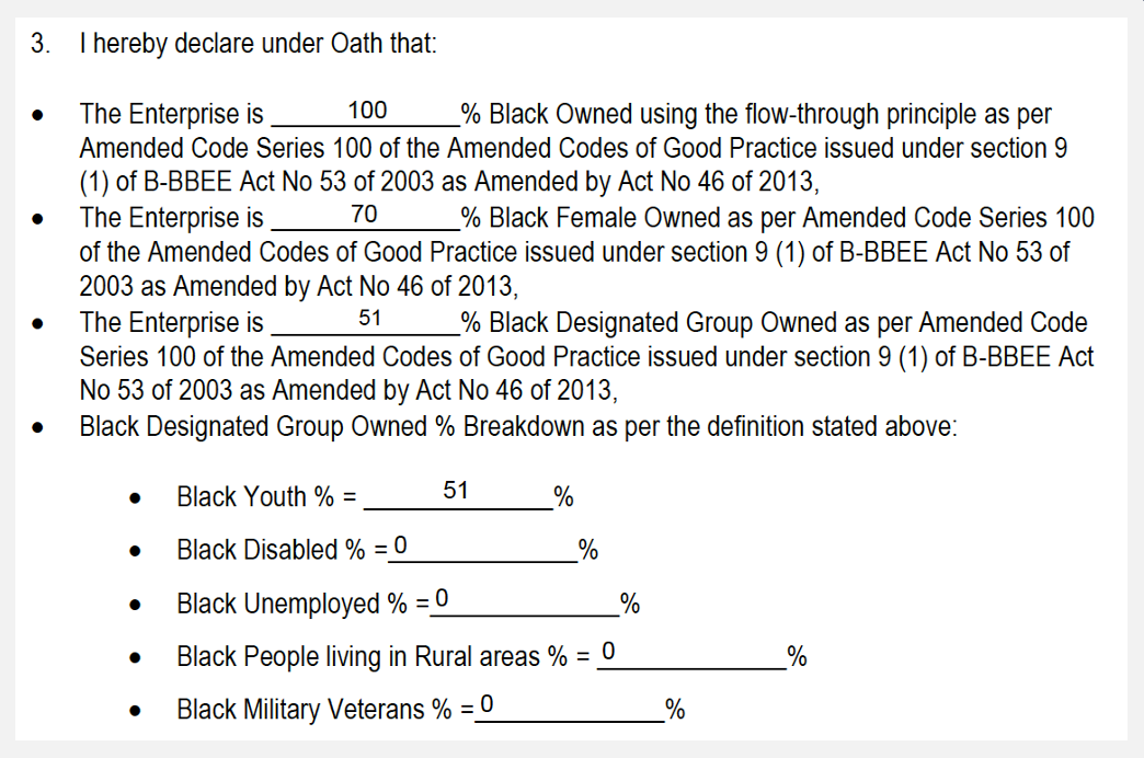 How to correctly complete a B-BBEE affidavit – Mpowered Business Solutions